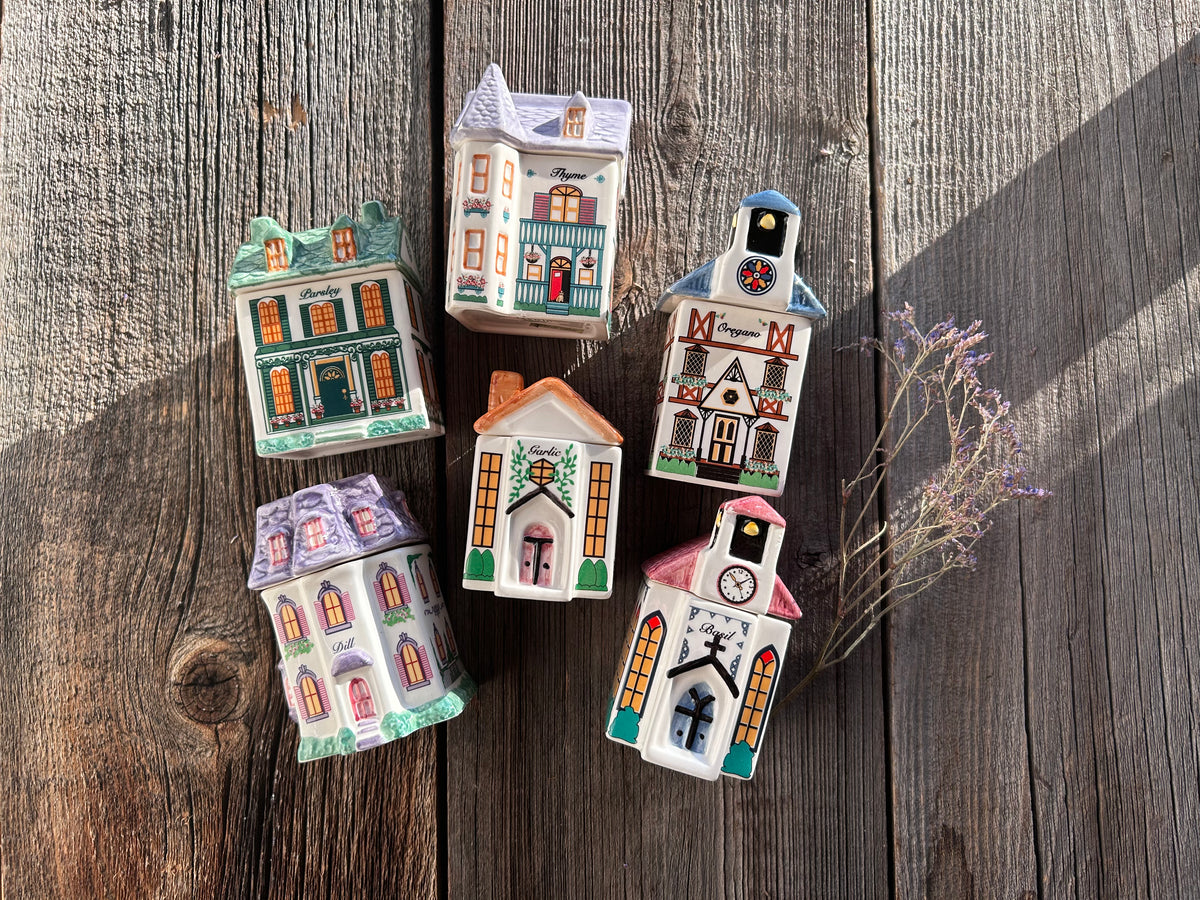 Set of 6 Vintage Avon Spice Village Jars – CollectedByJenni